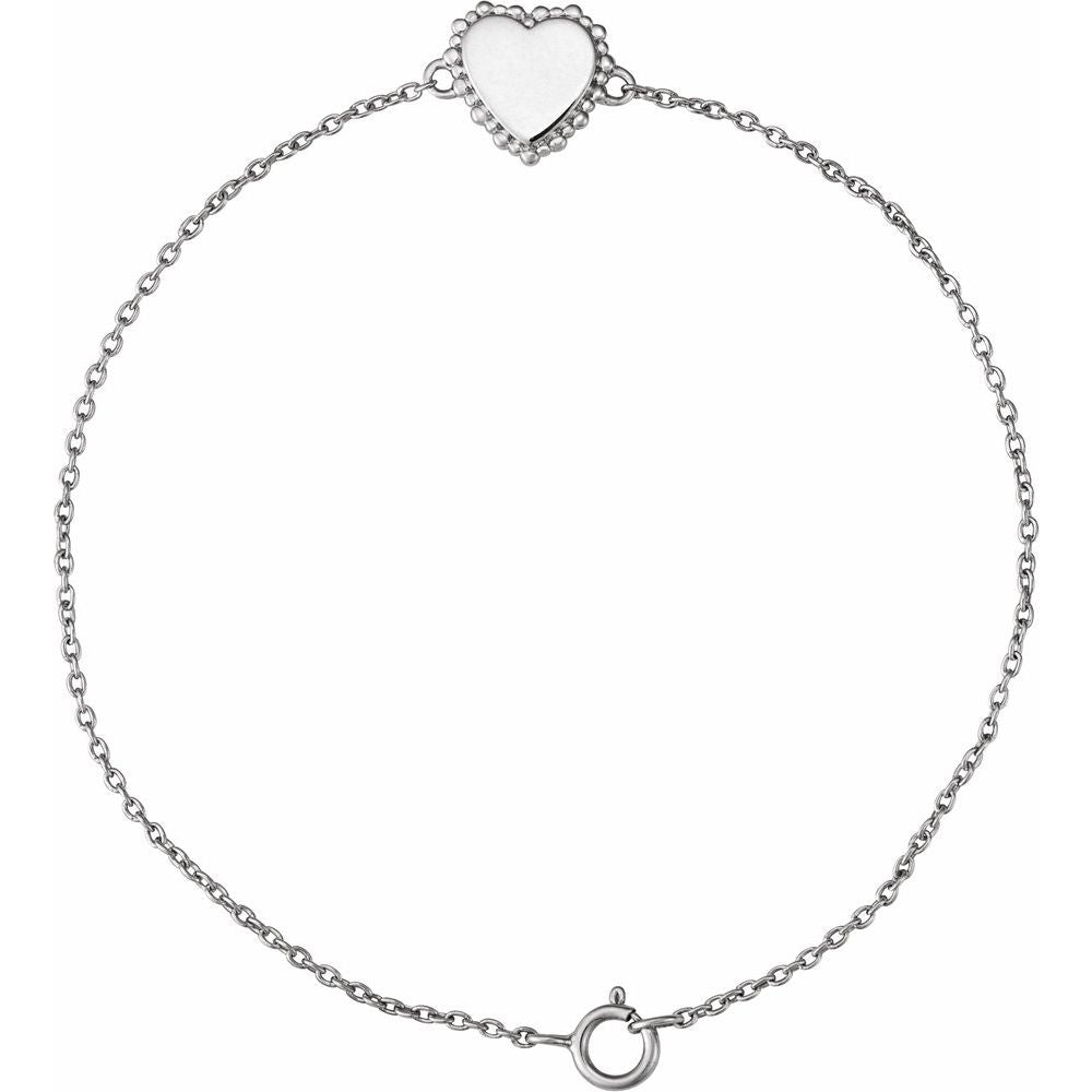 Delicate heart bracelet store